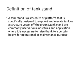 Tanks stand | PPTX