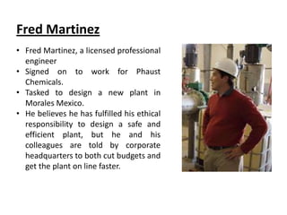 Engineering ethics - incident at Morales, Mexico | PPT