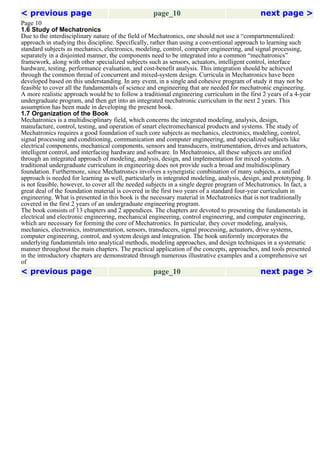 Mechatronics integrated aproach | PDF