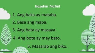 Reading assesment for grade two bonifacio | PPTX
