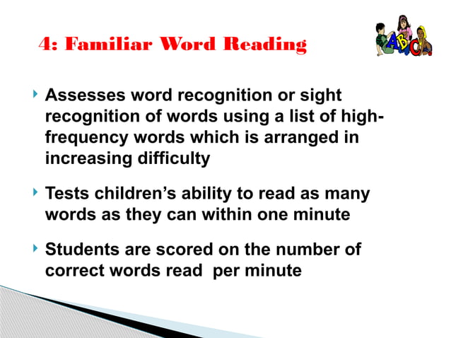 EGRA-Components.pptx POWER POINT FOR LAC | PPTX | Standardized Testing ...