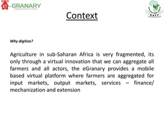 e-Granary platform: an introduction | PPTX