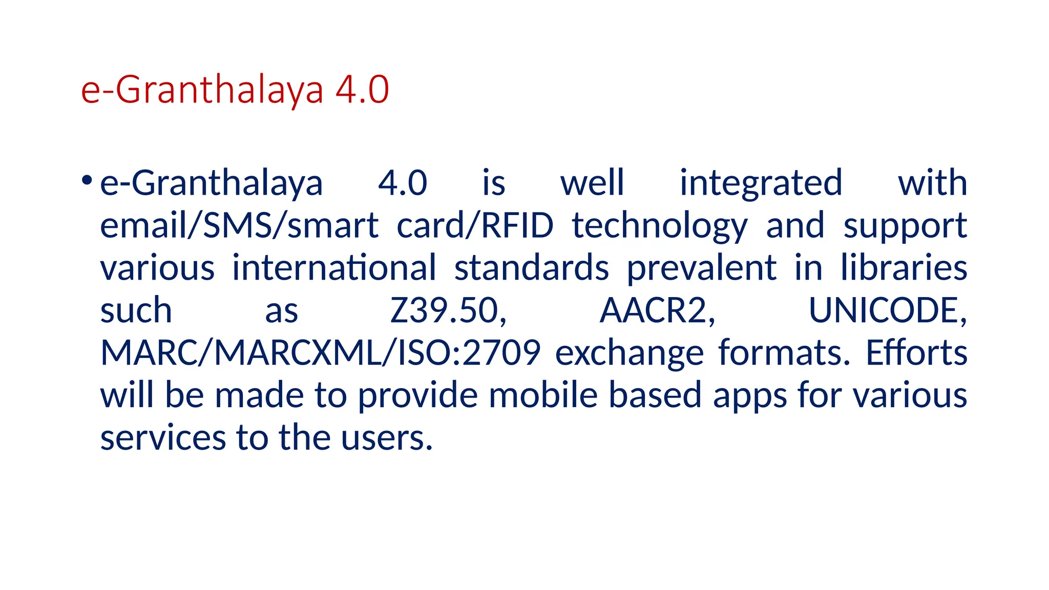 e-granthalaya 4.0 NIC Software for Library | PPTX