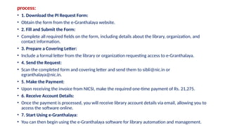 e-granthalaya 4.0 NIC Software for Library | PPTX