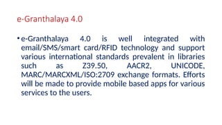 e-granthalaya 4.0 NIC Software for Library | PPTX