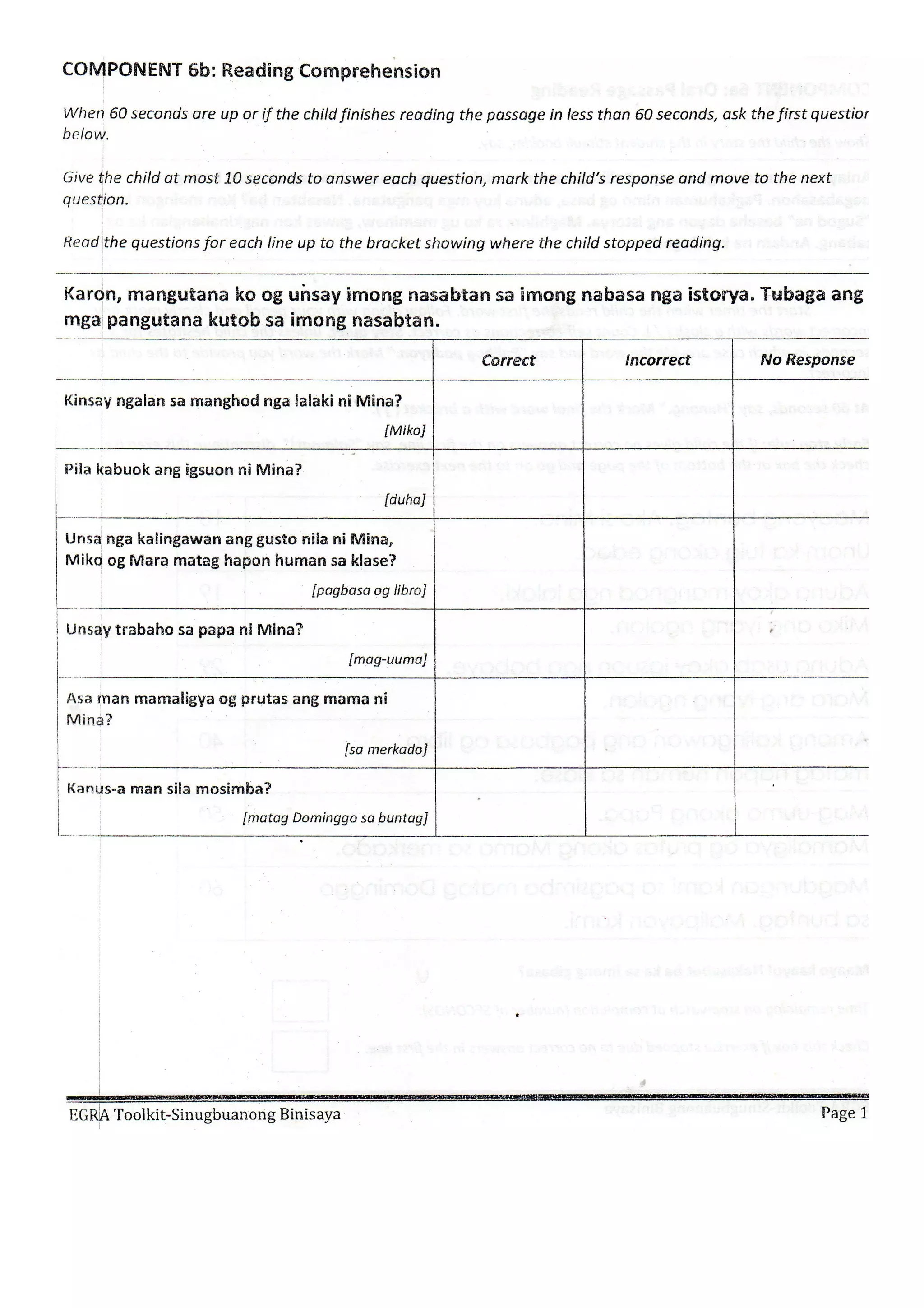 Egra toolkit sinugbuanong binisaya | DOC