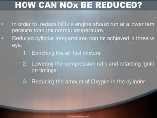 Exhaust gas recirculation ( egr) system | PPTX