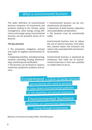 Environmental business can thrive in all sectors | PDF