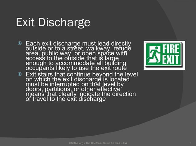 Fire Egress Training | PPT | First Aid | Injuries