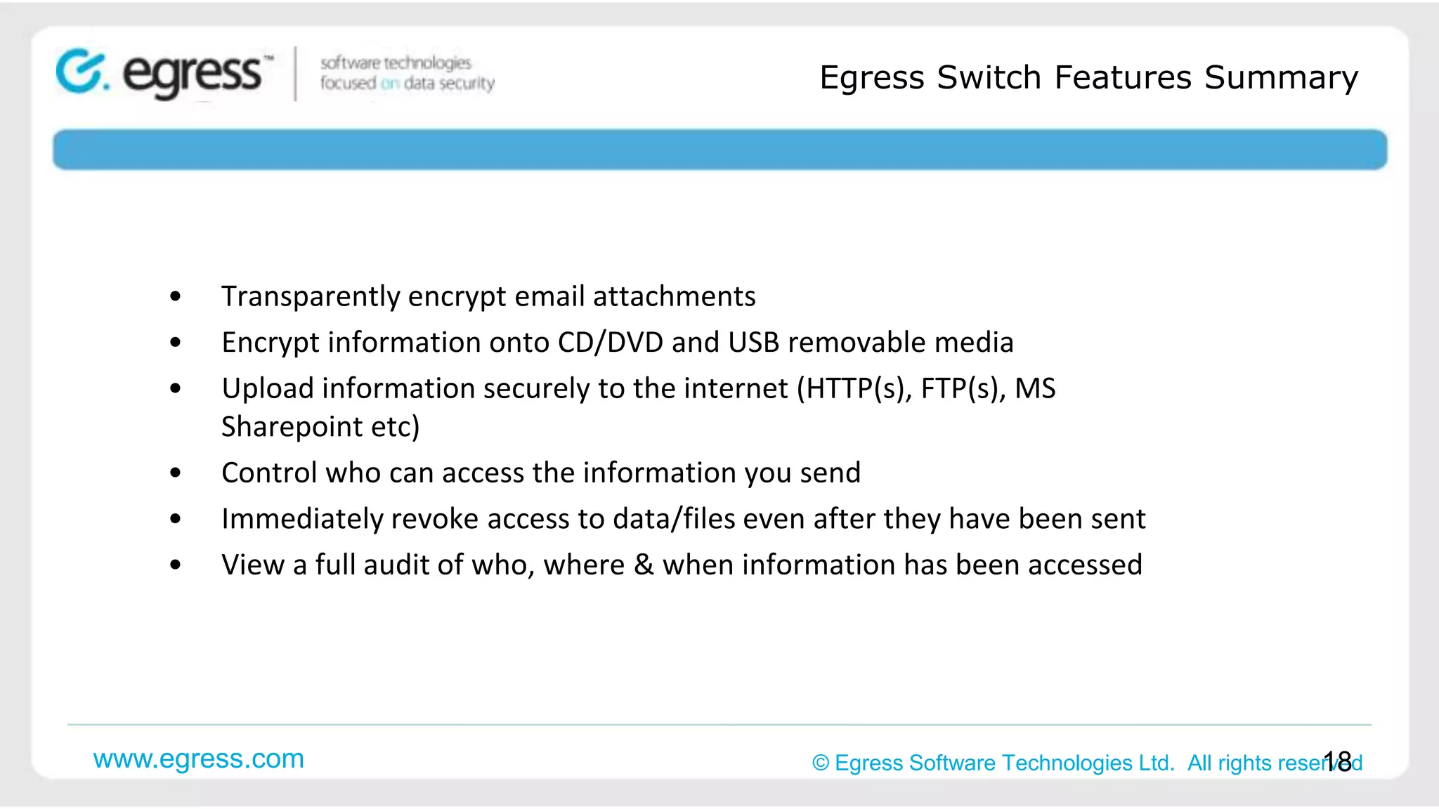 Egress Switch Introduction | PPTX