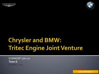 Assignment 3 - Tritec Engine Development | PPSX