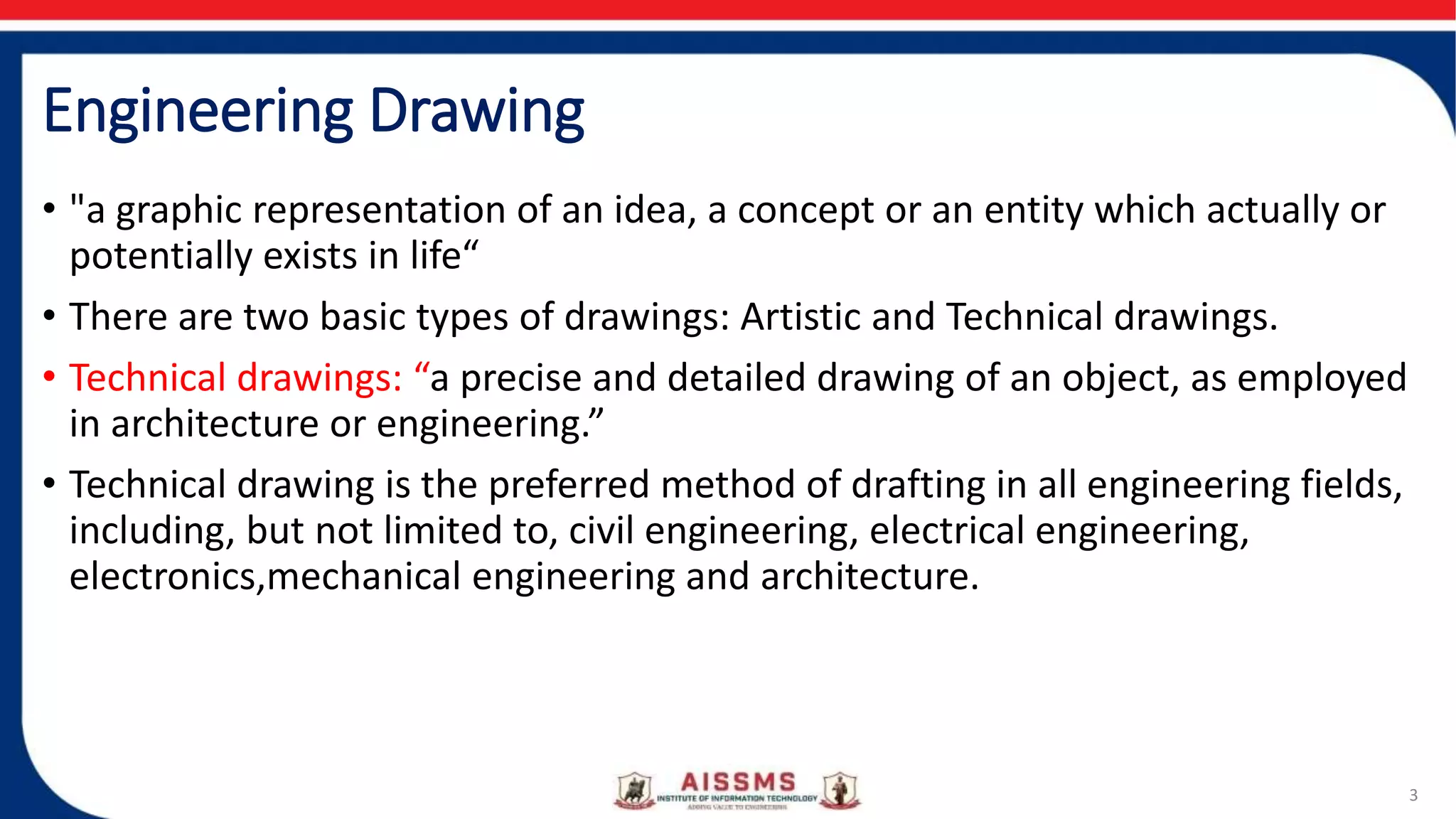 role of engineering drawing | PPTX