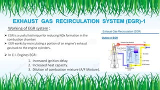 EXHAUST GAS RE-CIRCULATION SYSTEM | PPTX
