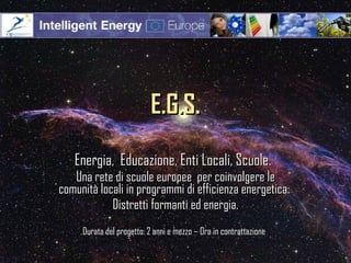 EGS - Energy, Education, Governance, Schools | PPT