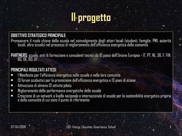 EGS - Energy, Education, Governance, Schools | PPT