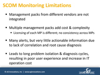 The "One Monitor": Tranform MS SCOM into an End-to-End Monitoring ...