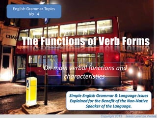 Egt 4 The Functions of Verb Forms | PPT