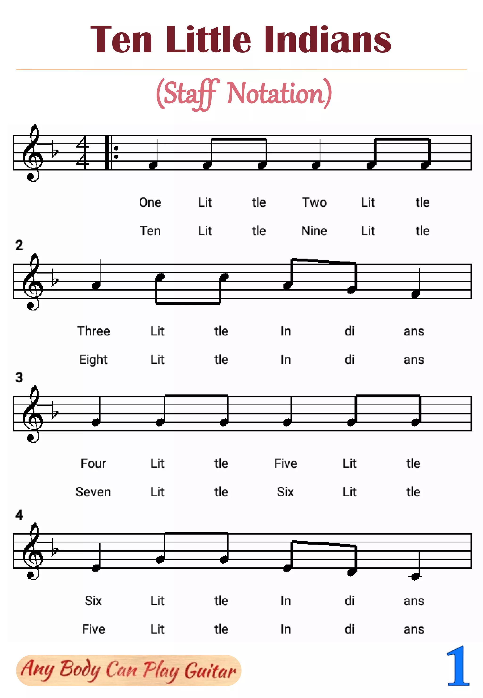 Ten Little Indians | PDF