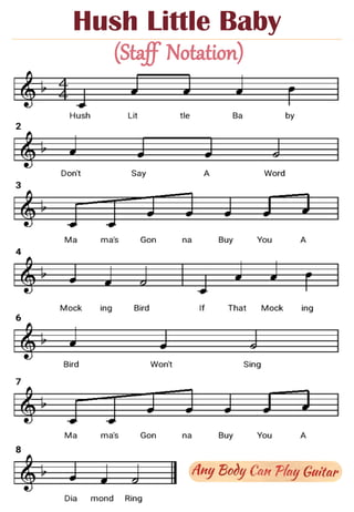 Hush Little Baby | PDF | Children\'s Music | Music
