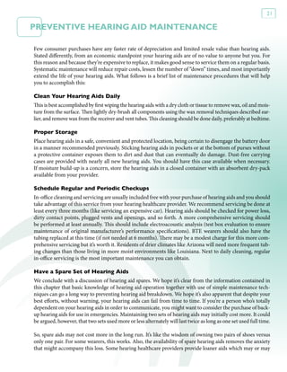 Care and Maintenance of Hearing Aids | PDF