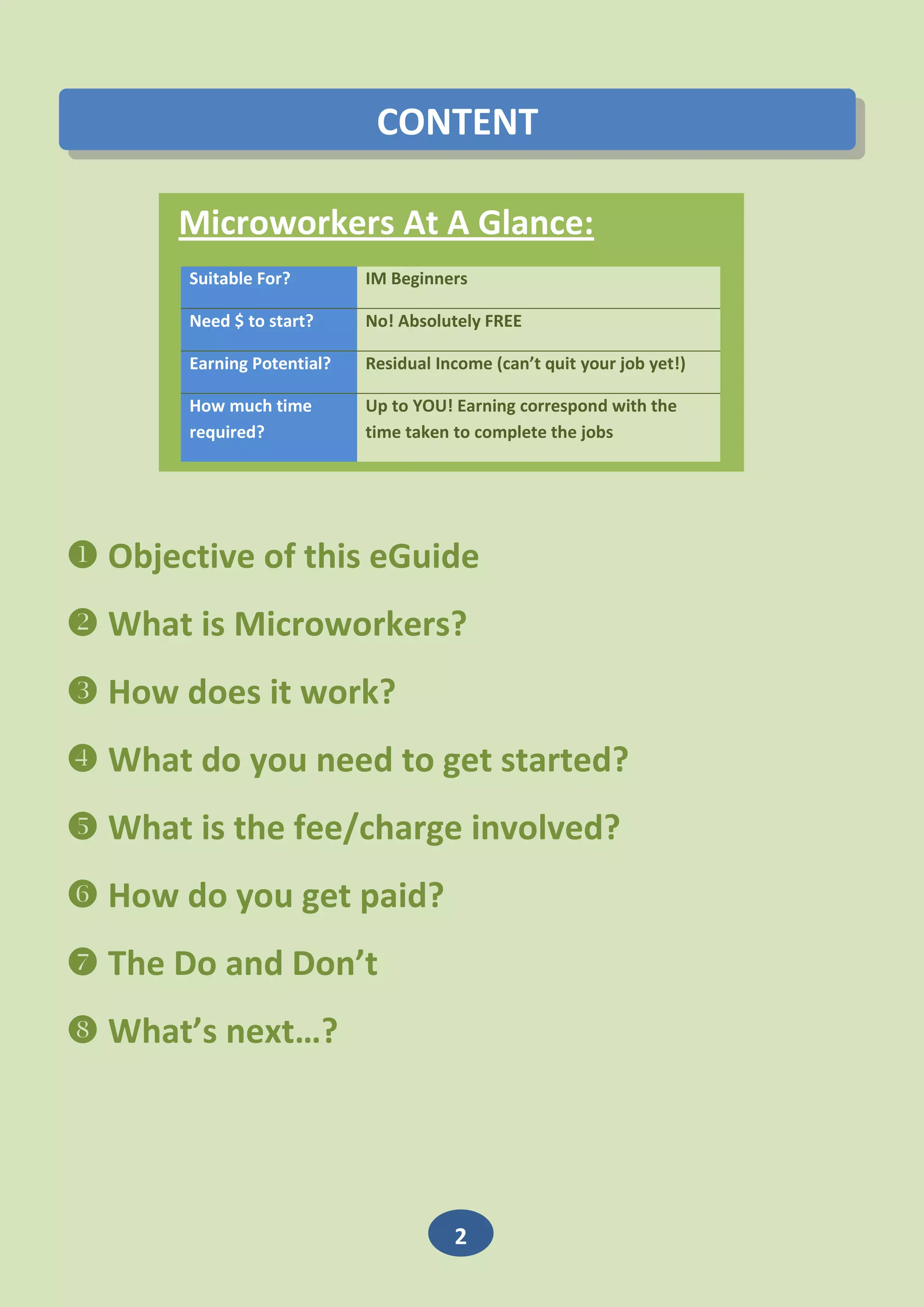 eGuide For Microworkers | PDF
