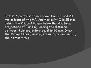 Eg unit iii-projection_of_points | PPT