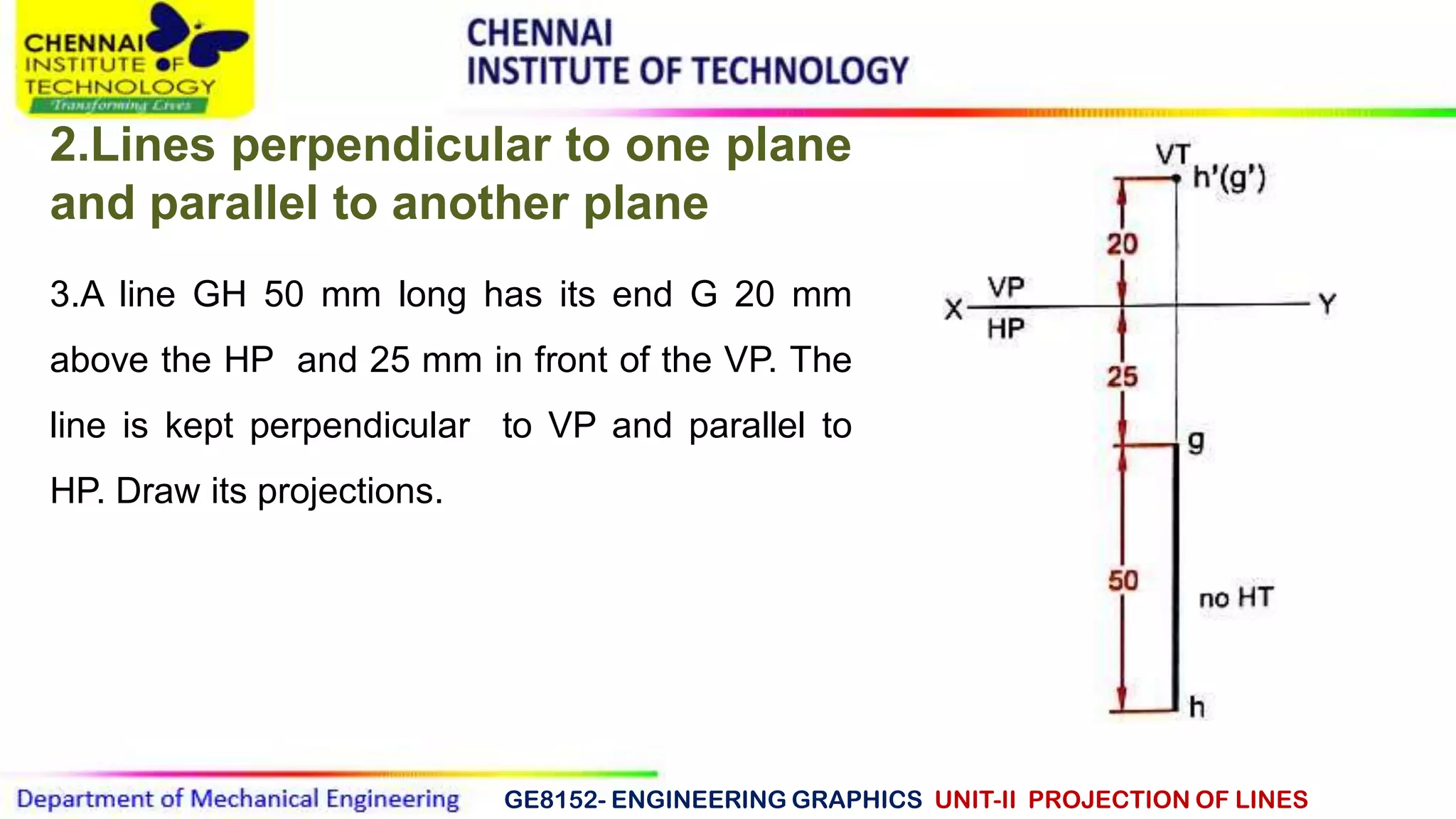 Eg unit ii projection of lines | PDF