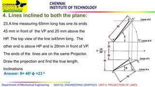 EG UNIT-II PROJECTION OF LINES.ppt