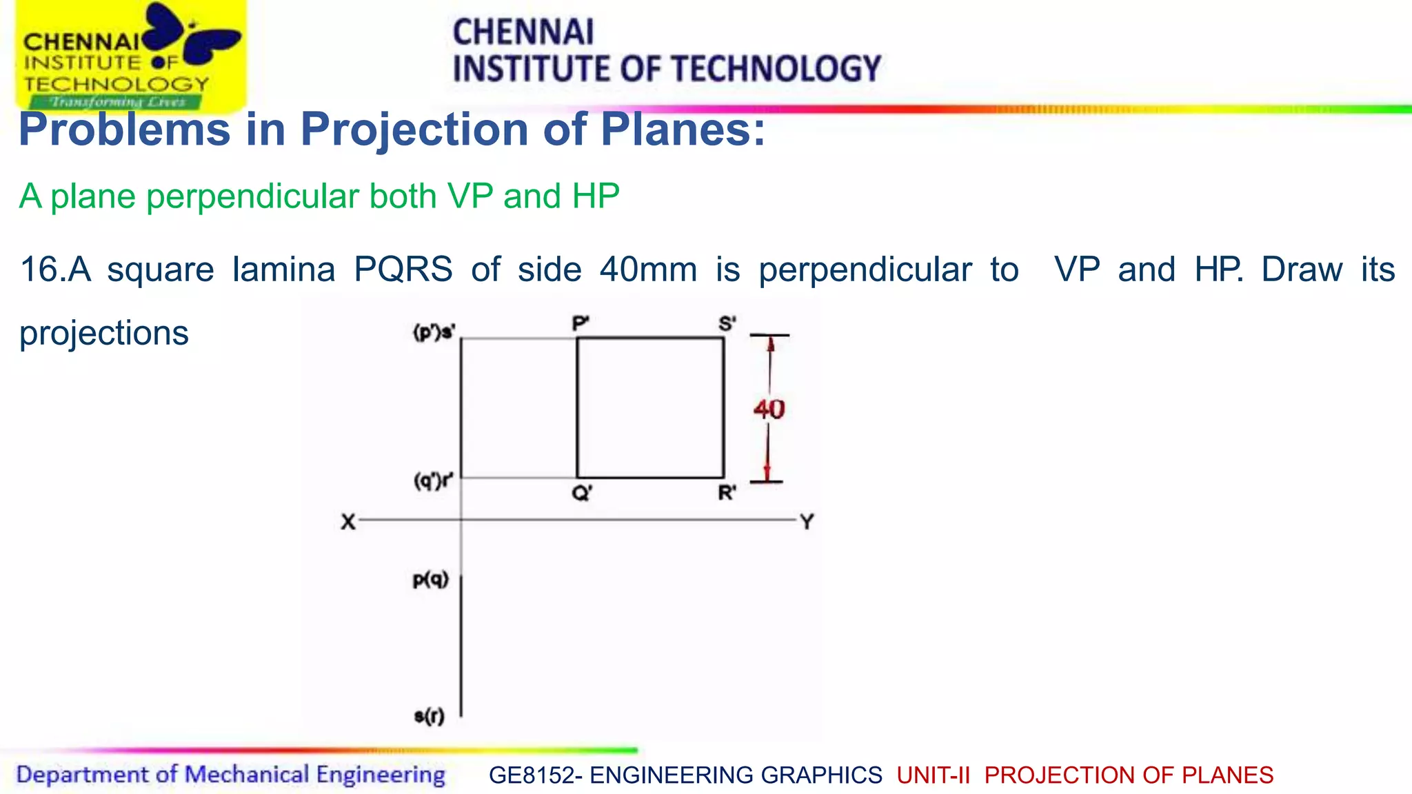 EG UNIT-II PROJECTION OF PLANES.ppt