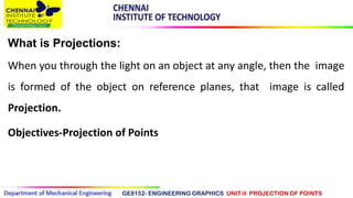 Eg unit ii projection of points | PDF