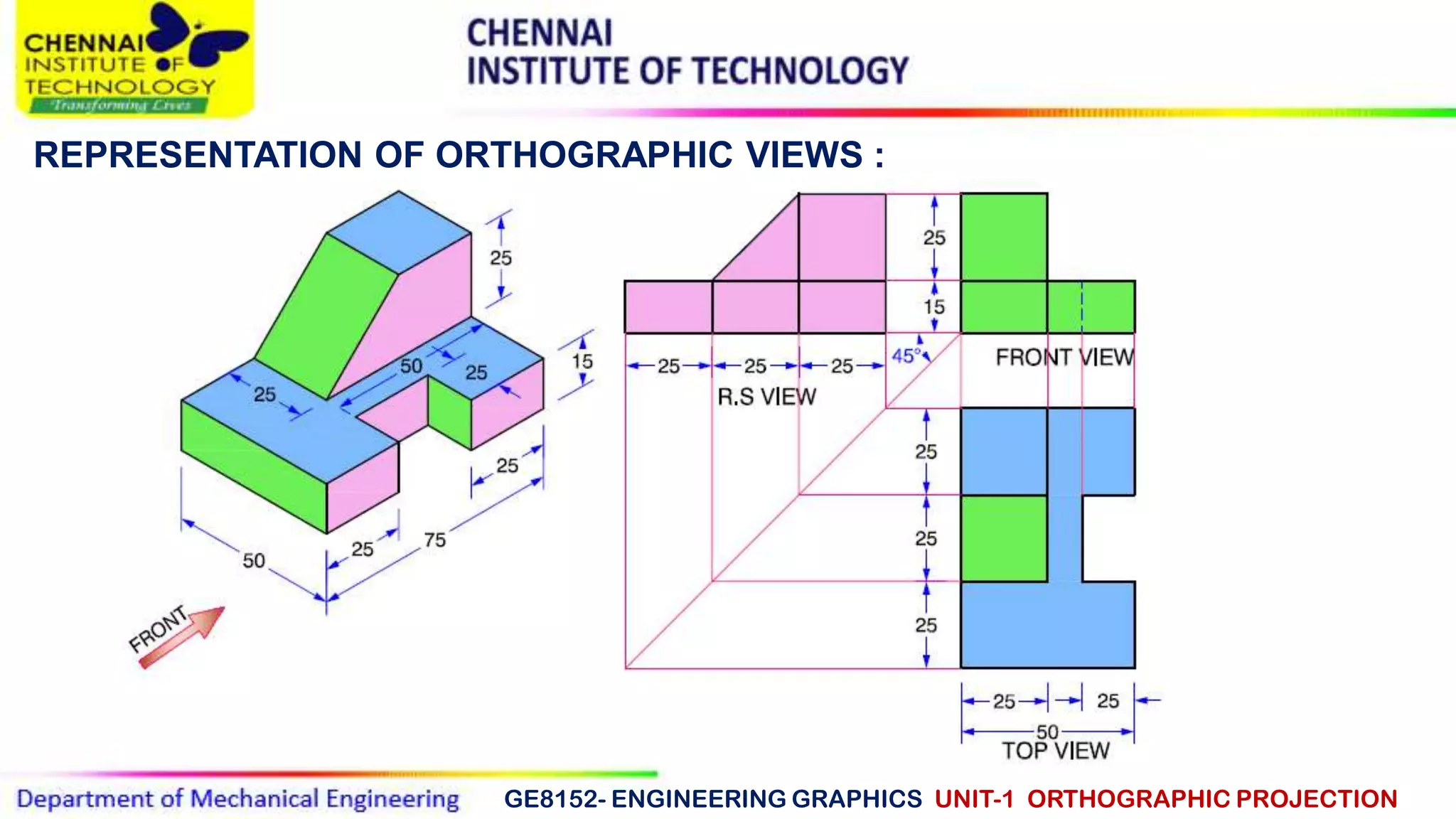 Eg unit 1 orthographic projection | PDF
