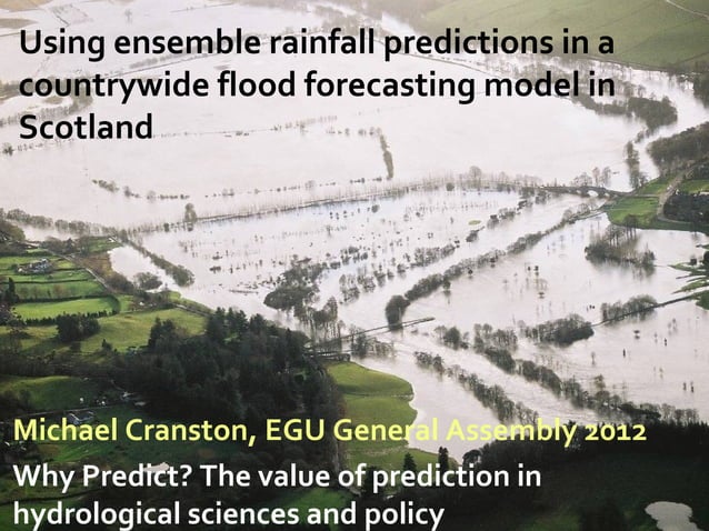 Ensemble rainfall predictions in a countrywide flood forecasting model ...
