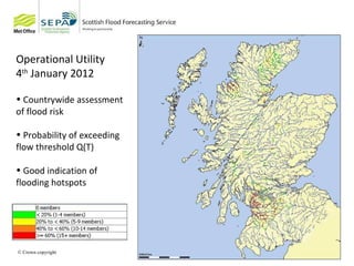 Ensemble rainfall predictions in a countrywide flood forecasting model in Scotland | PPT