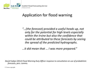 Ensemble rainfall predictions in a countrywide flood forecasting model in Scotland | PPT