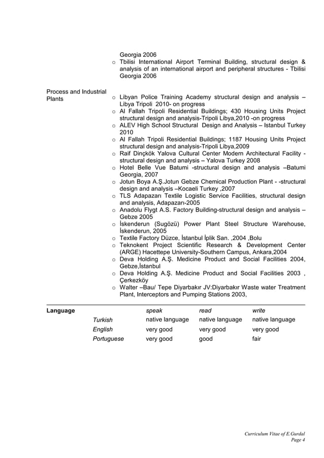 Erim Gurdal CV | PDF