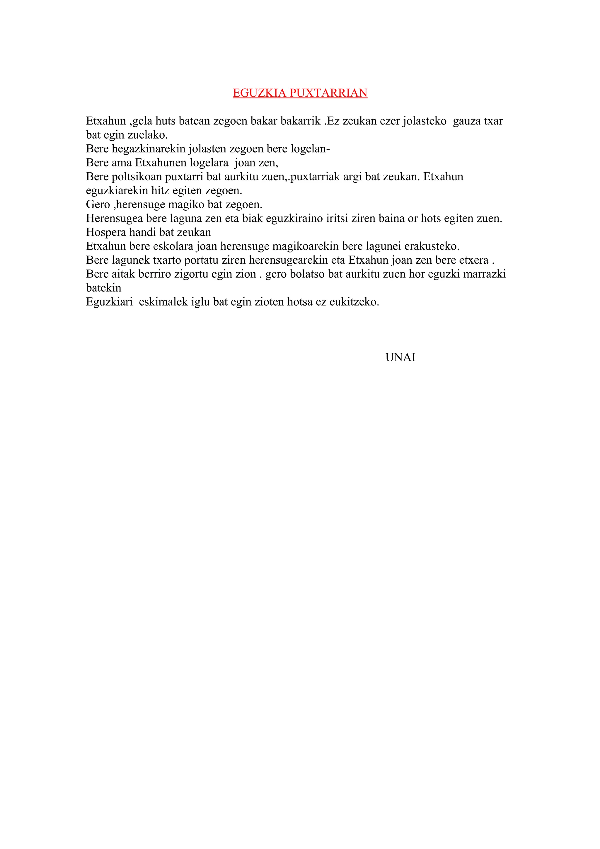 Eguzkia puxtarrian unai ares | PDF