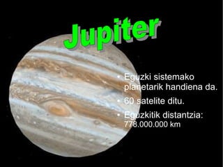 Eguzki sistema 2. taldea | PPT