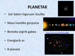 Eguzki-sistemaren jatorria | PPTX