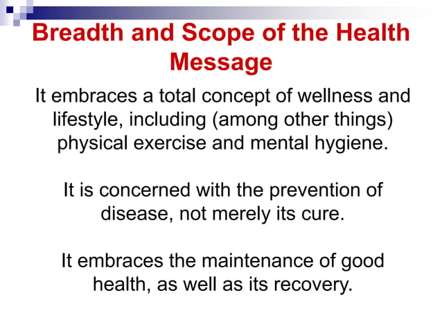 EGWHealthMessage2006SDA...............ppt