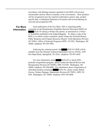 Egx 101 epa fact sheet 15032011 | PDF | Infectious Diseases | Diseases ...