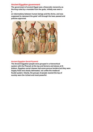 Ancient Egyptian Government System