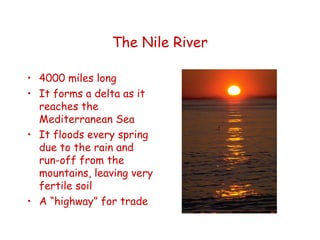 Egypt the gift of the nile (social studies) | PPT