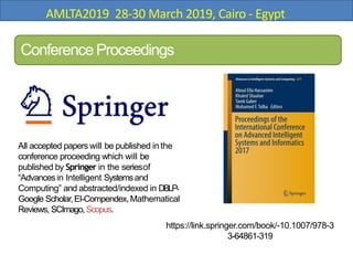 CFP: Visit Egypt 28-30 March 2019 | PPT