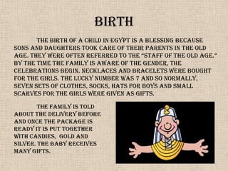 Egypt childhood life | PPTX