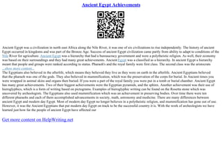 Egypt Complex Civilization | PPT