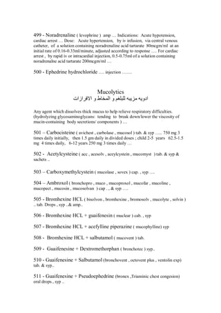 Egyptian Drug Database "classified" | PDF