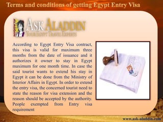 Egypt entry visa requirements a general guide | PPTX | Travel ...