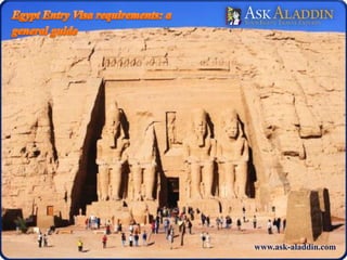 Egypt entry visa requirements a general guide | PPT