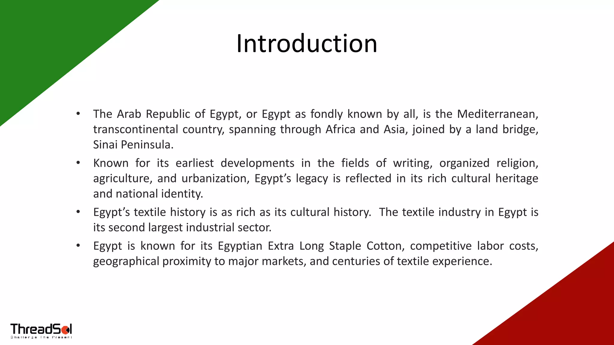 Egyptian Garment Industry – It’s Much Bigger Than You Think! | PPTX ...