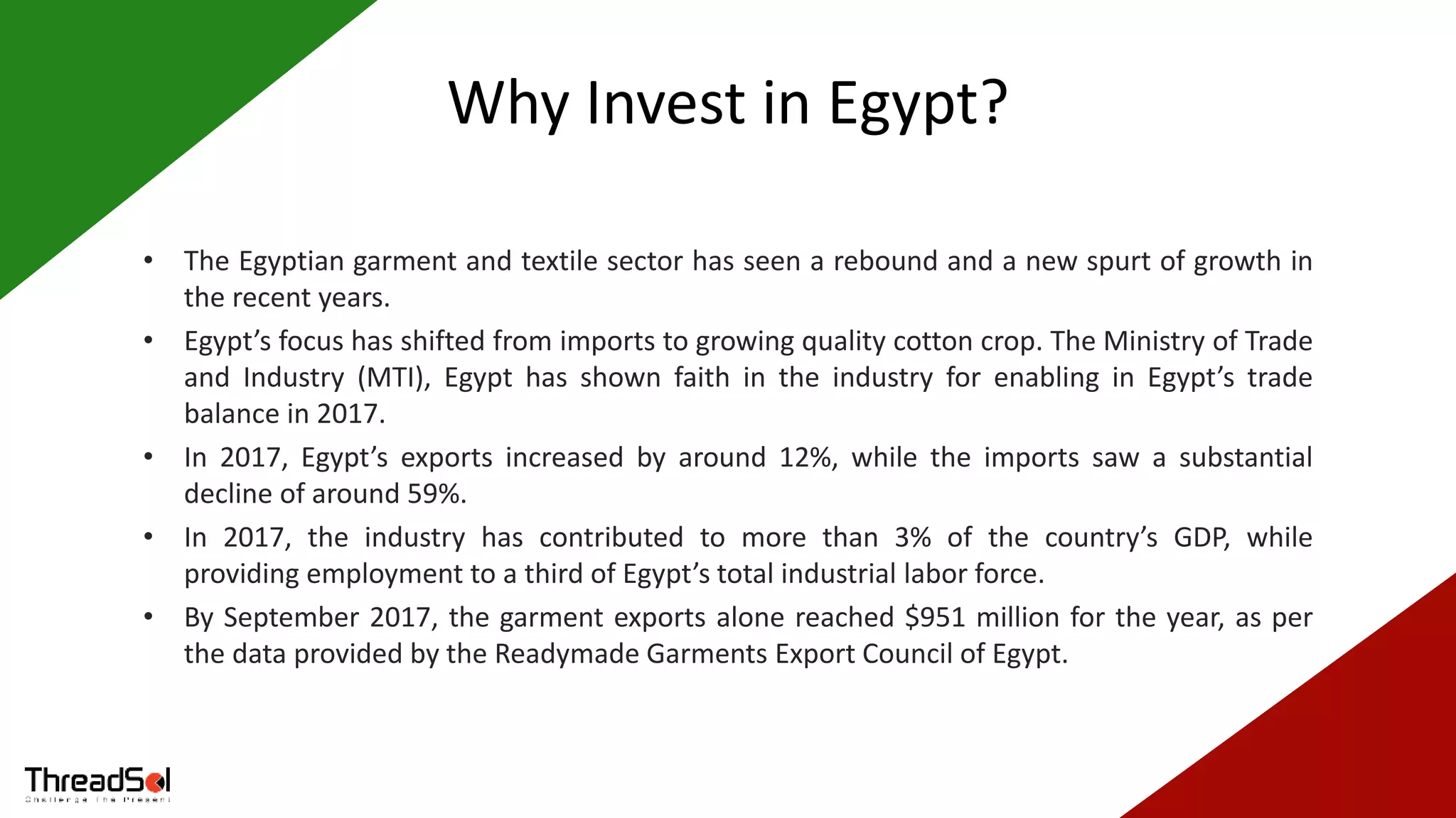 Egyptian Garment Industry – It’s Much Bigger Than You Think! | PPTX ...